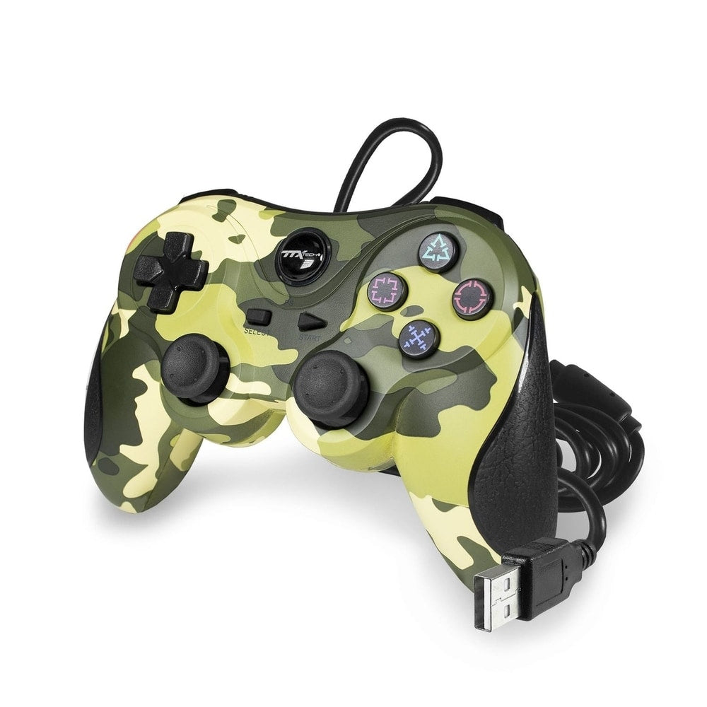 CONTROLLER CAMO WIRED NEW STYLE PS3 PC CONTROLLER TTX